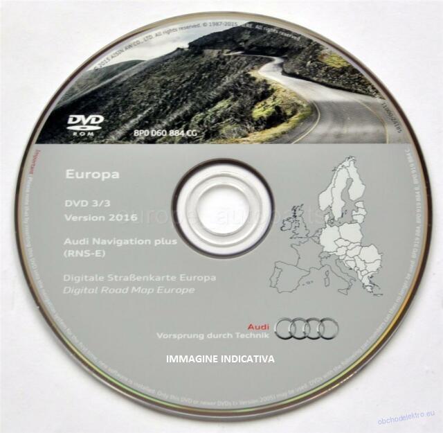 AUDI RNS-E NAVIGATION PLUS MEDIA EUROPE - DVD 3 - UPDATE MAP ...